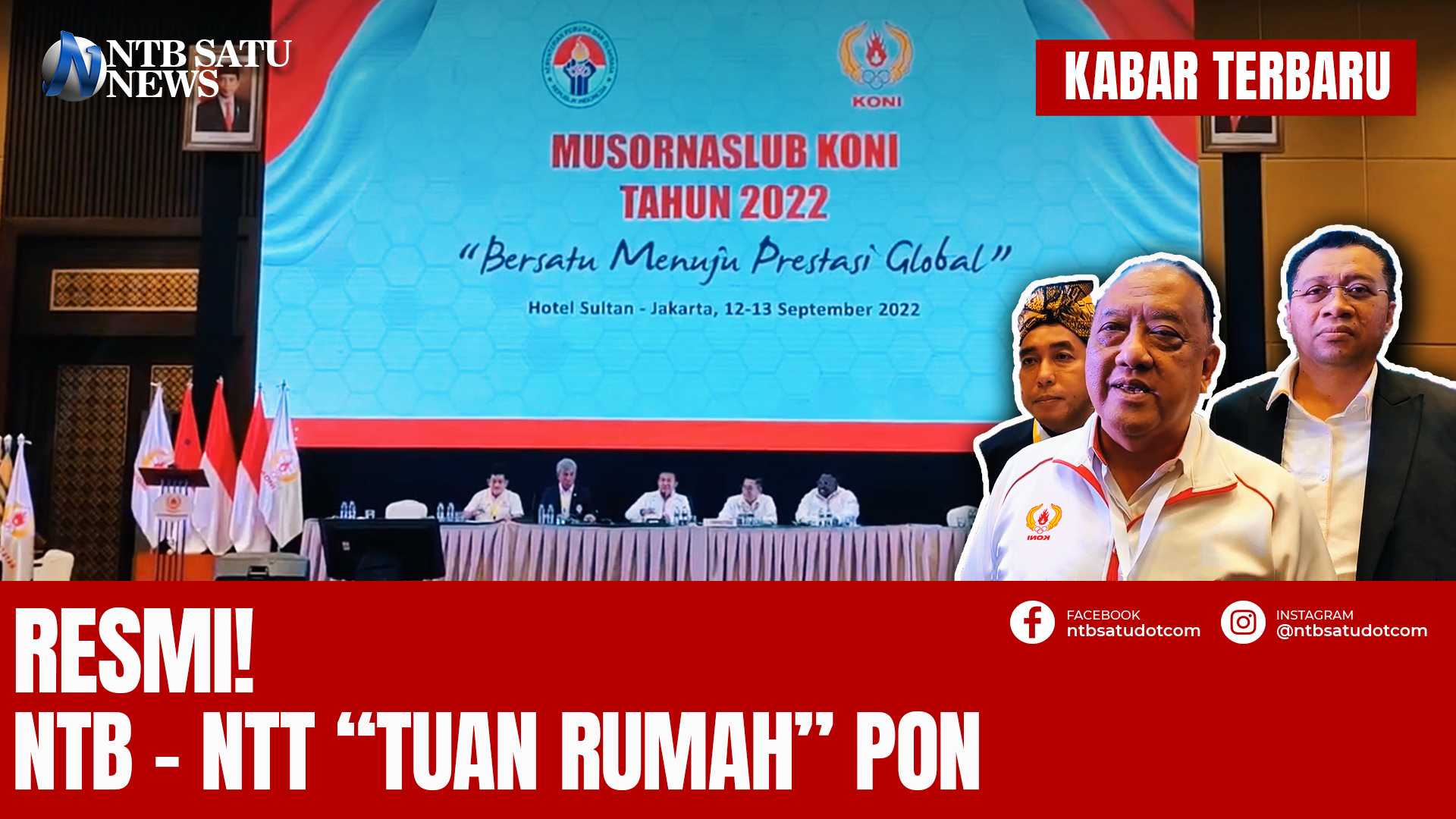 PON XXII Tahun 2028 NTB – NTT Harus Jadi yang Terbaik Sepanjang Sejarah - NTBSatu
