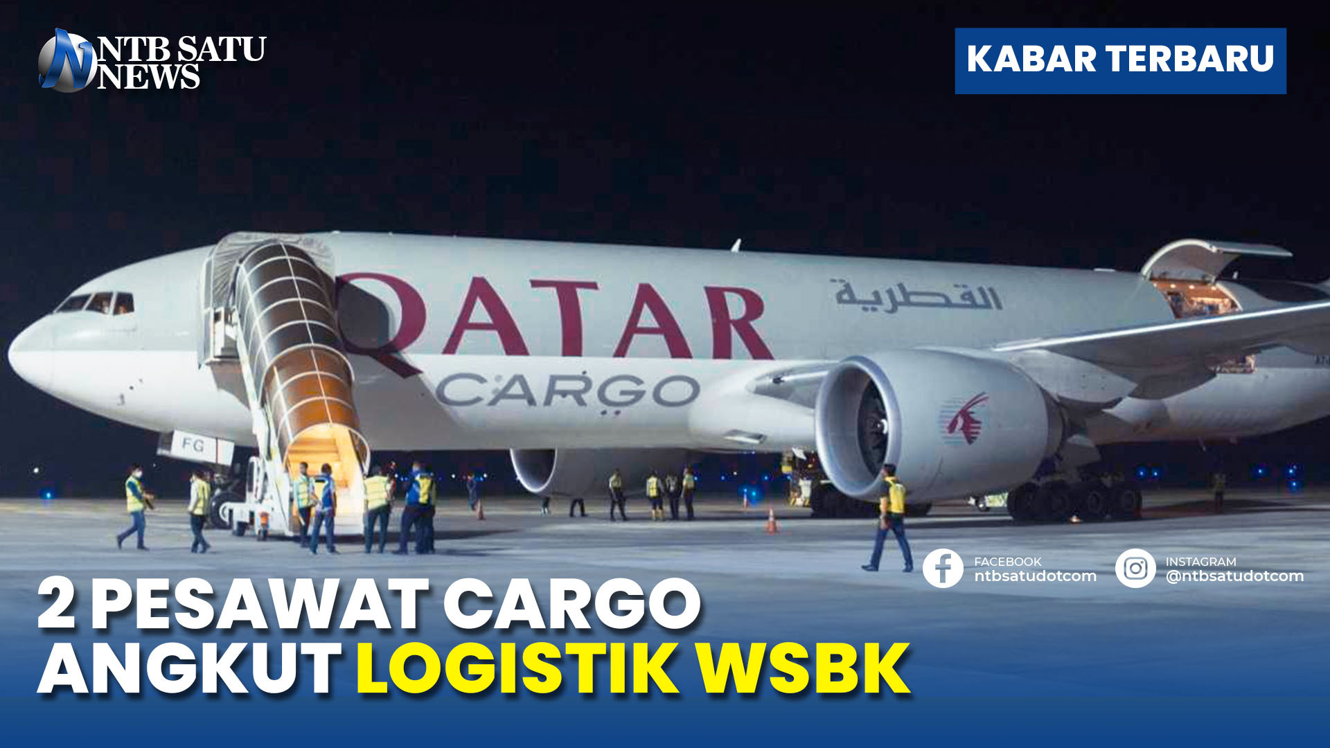 WSBK Mandalika Logistiknya Diangkut 2 Pesawat Cargo - NTBSatu