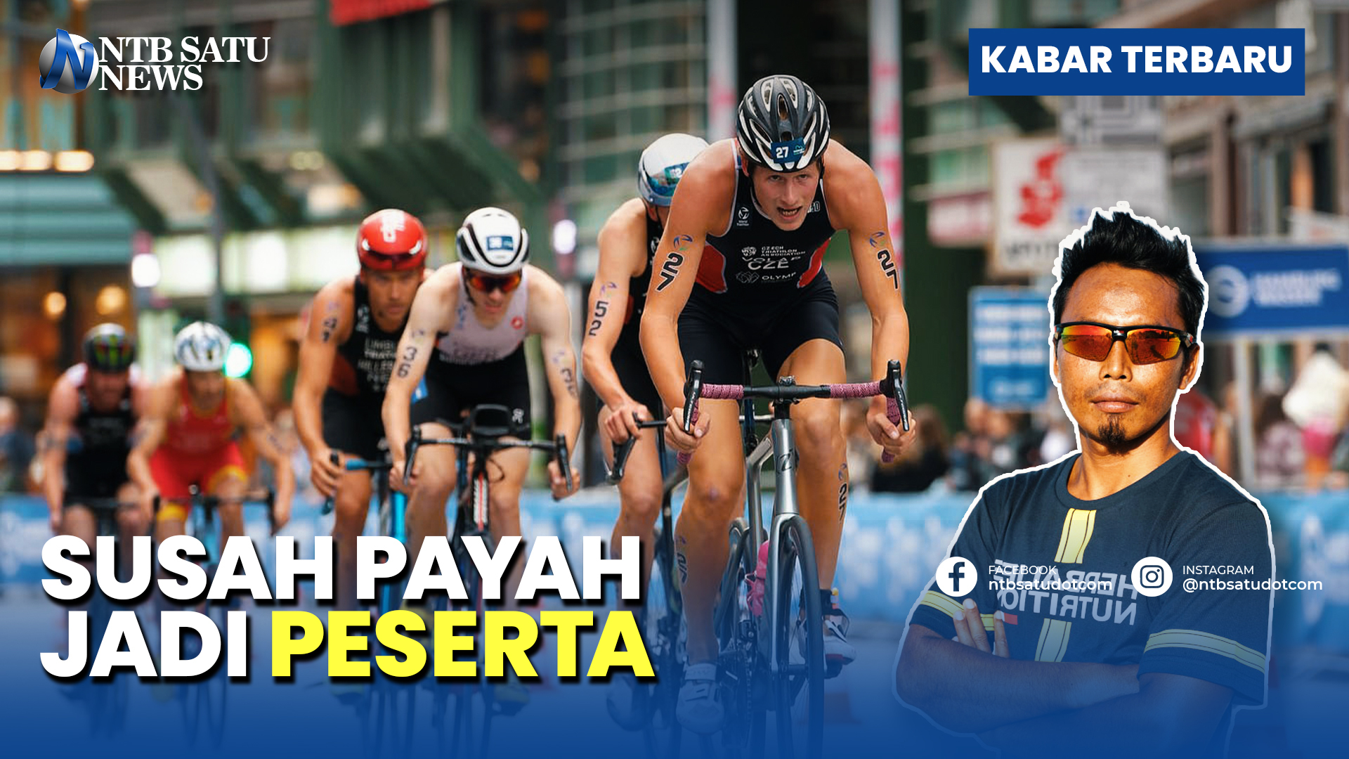 Perjuangan 2 Atlet NTB Berlaga di Triathlon Ironman 70.3 Lombok - NTBSatu Perjuangan 2 Atlet NTB Berlaga di Triathlon Ironman 70.3 Lombok - NTBSatu
