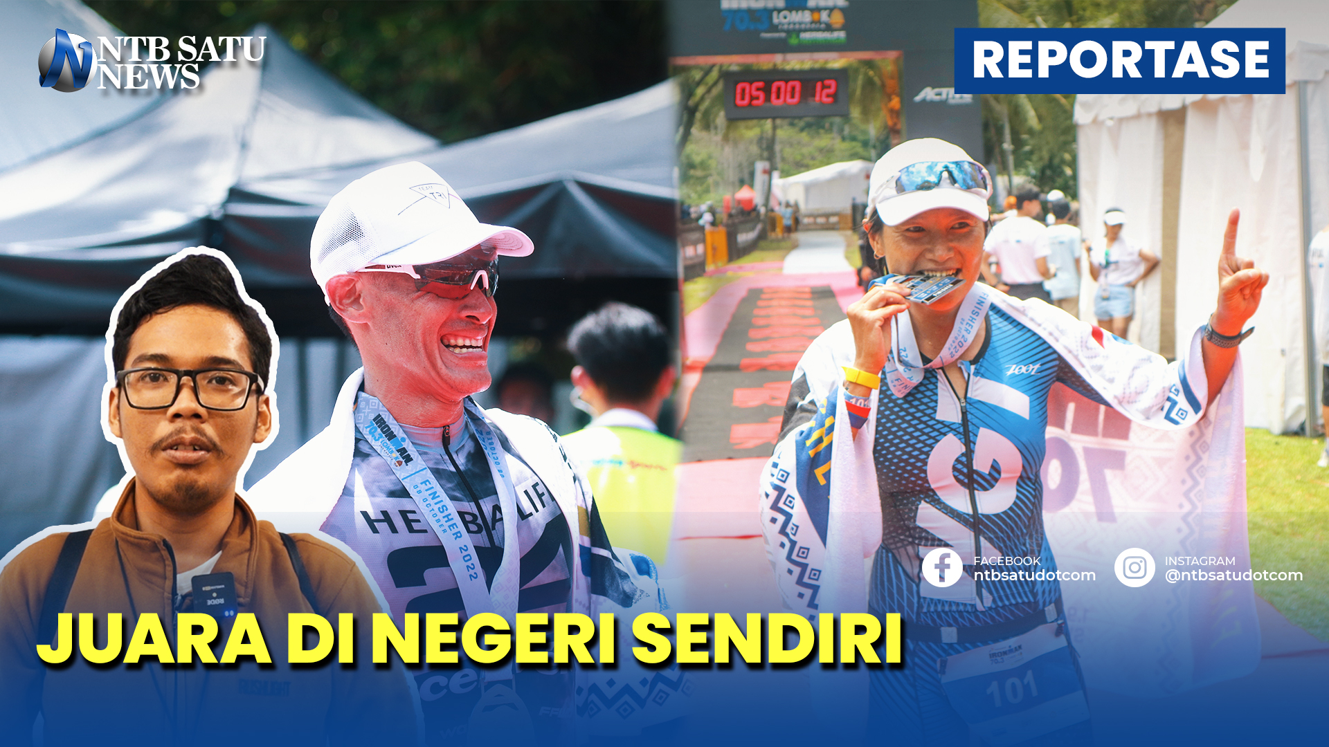 Dua Atlet Indonesia Taklukkan Rute Ironman 70.3 Lombok - NTBSatu Dua Atlet Indonesia Taklukkan Rute Ironman 70.3 Lombok - NTBSatu