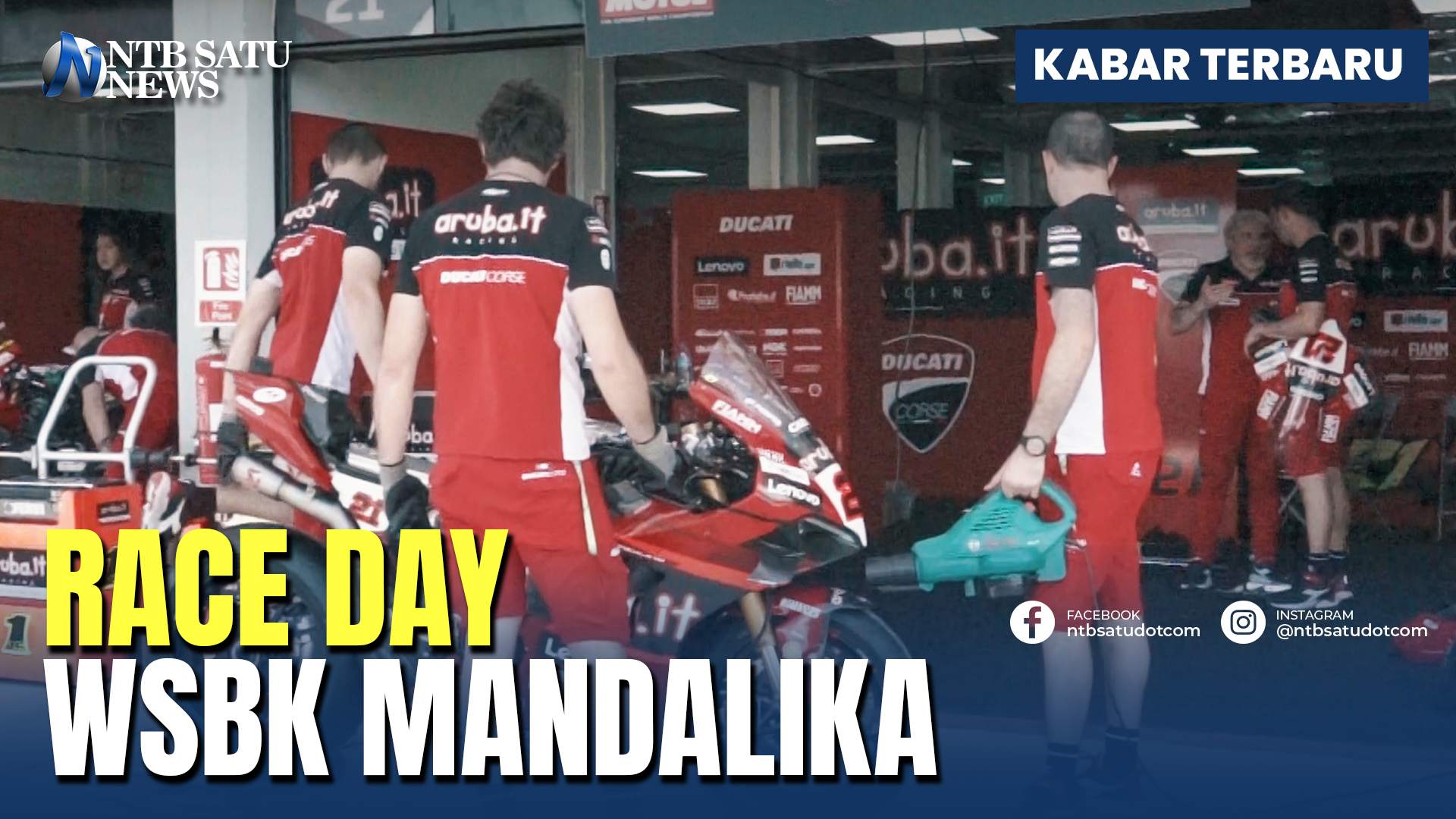 Mengintip Persiapan di Pit Line WSBK Mandalika - NTBSatu