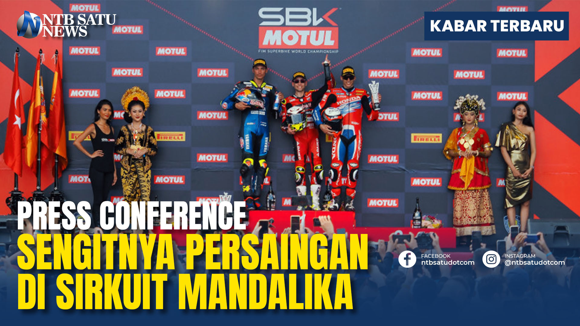 Momen tak Terlupakan Juara WSBK Mandalika 2023 - NTBSatu