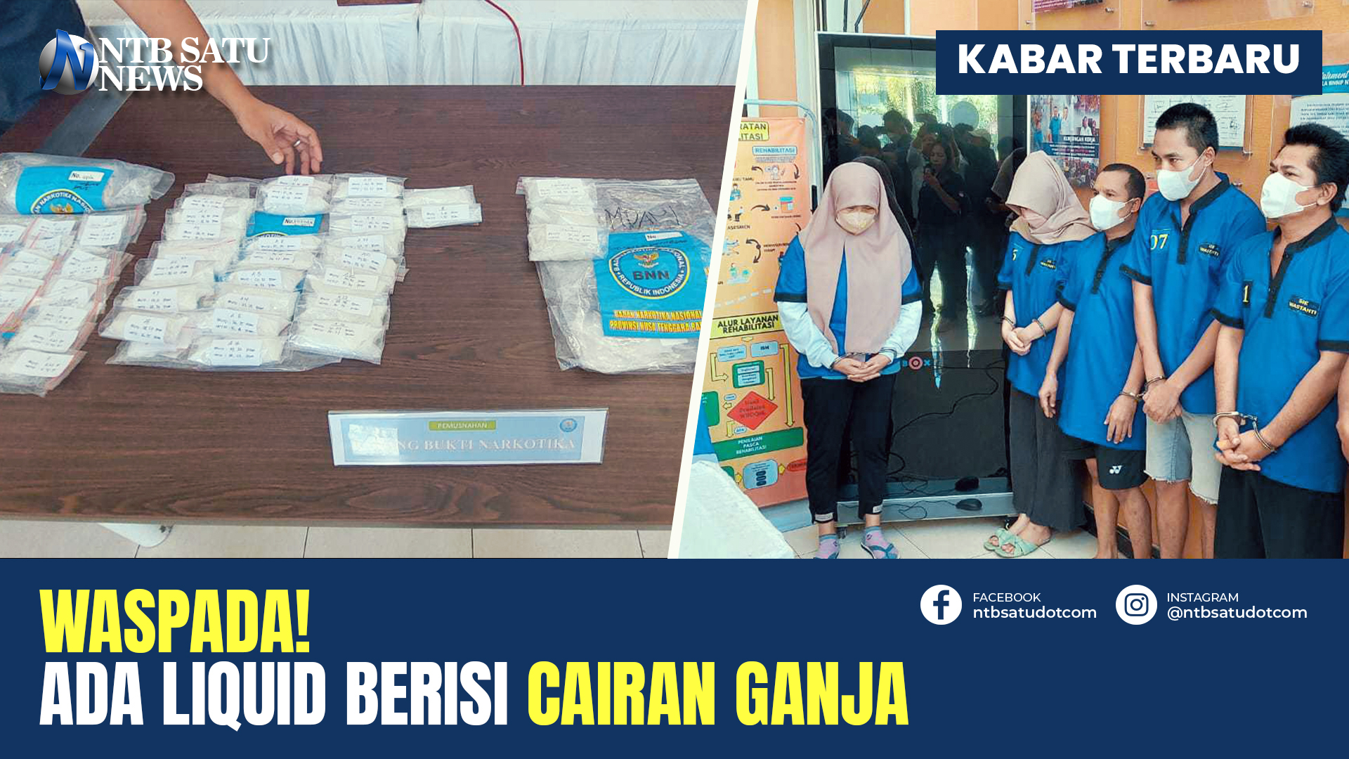 BNNP NTB Gagalkan Peredaran Narkotika Jenis Liquid Ganja - NTBSatu BNNP NTB Gagalkan Peredaran Narkotika Jenis Liquid Ganja - NTBSatu