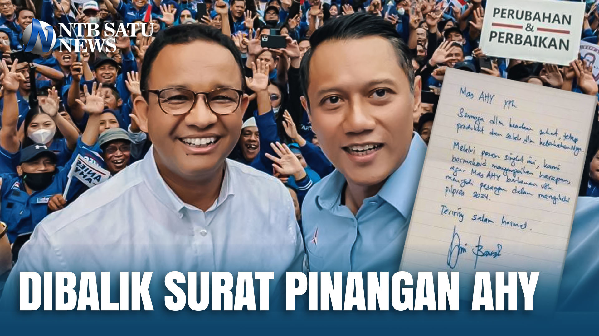 Video: Anies Baswedan Sebut Surat Pinangan Cawapres AHY Bukan Untuk ...