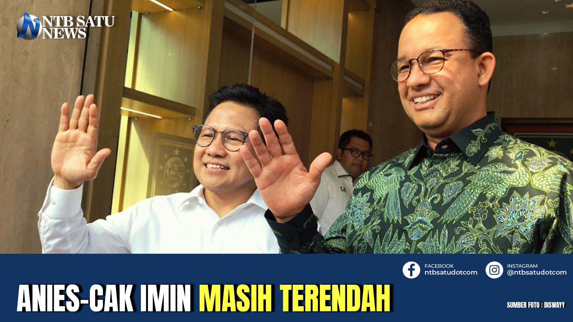 Video: Survei SMRC: Anies-Cak Imin Belum Mampu Ungguli Ganjar dan Prabowo - NTBSatu