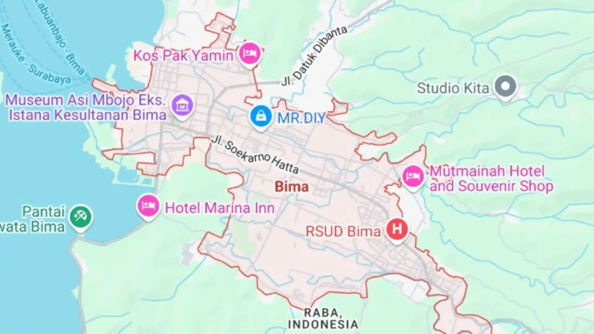 Meski Tampak Kecil, Ternyata Kota Bima Lebih Luas dari Lima Negara di ...