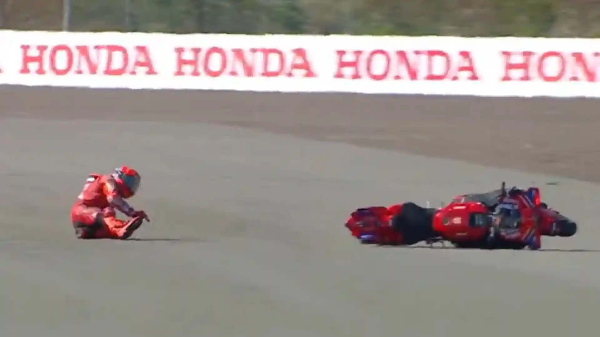 Marc Marquez Crash Dua Kali saat Free Practice MotoGP Mandalika 2025