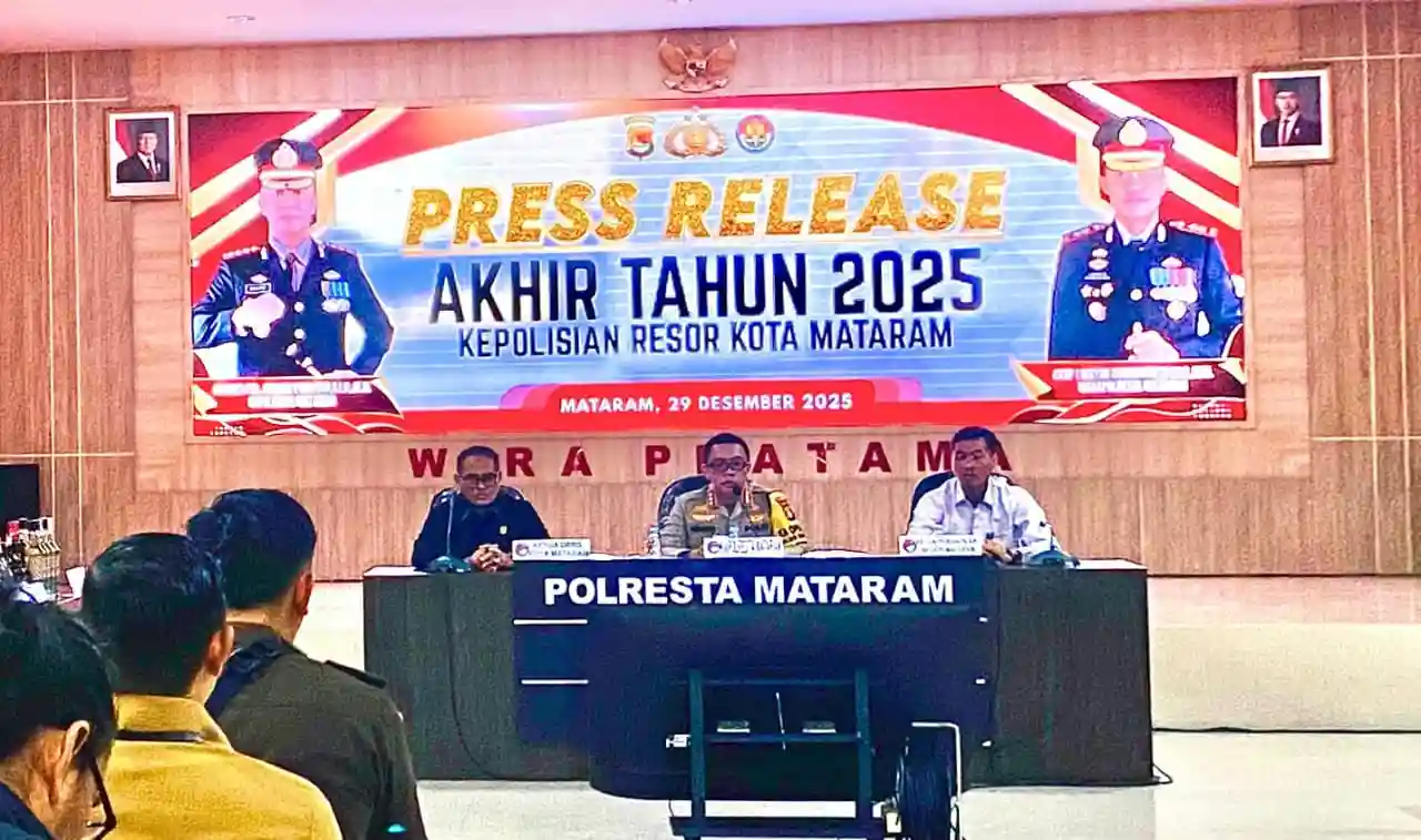 Angka Kejahatan di Kota Mataram 2025 Menurun, Laka Lantas Meningkat